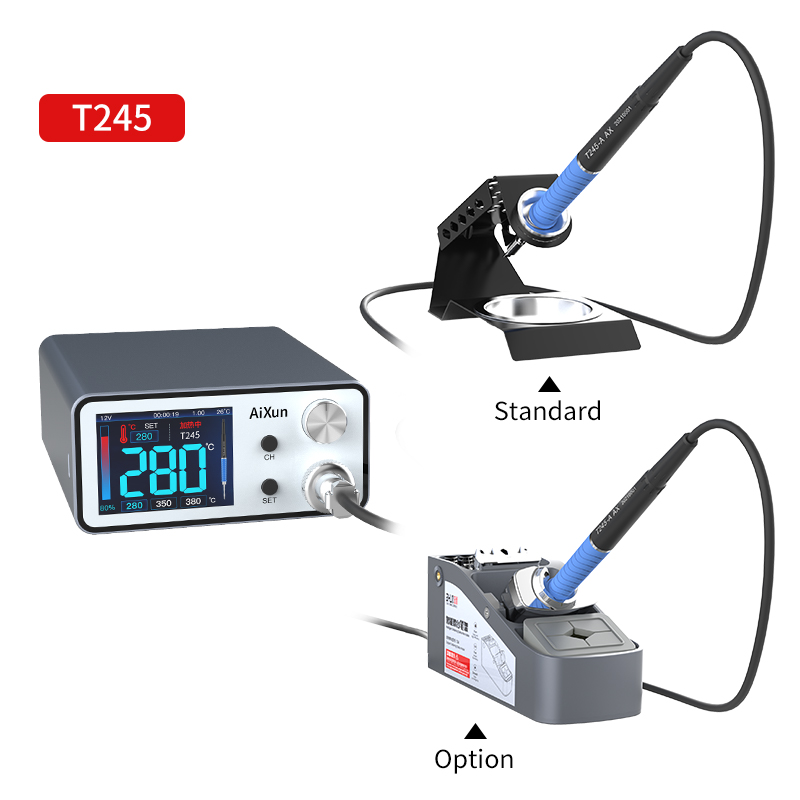 T3A Temperature Controlled Quick Soldering Station With T245/T12/936 Handle - AiXun_AiXun