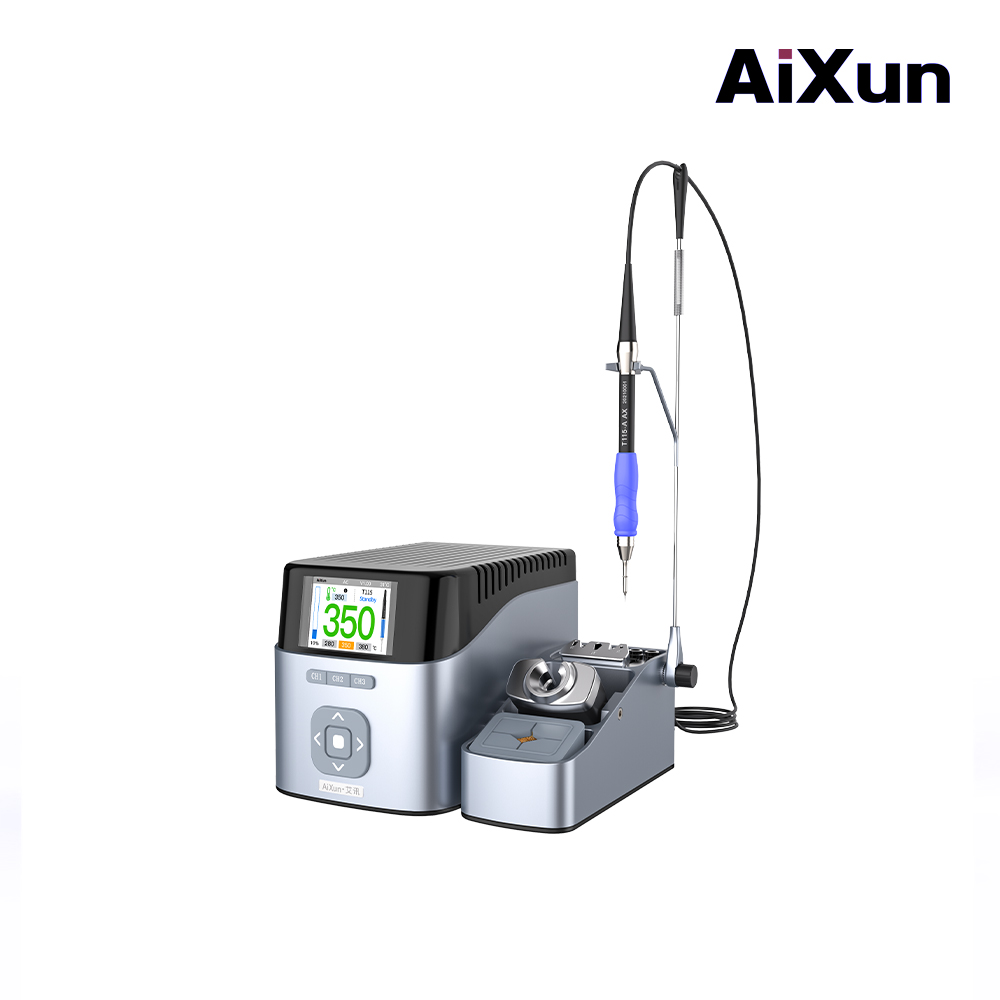 T405 100W HD Dual Channel Smart Soldering Station for Mobile Repair Weldering Station-AiXun_AiXun