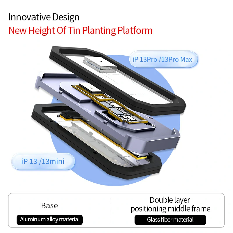 Z13 Middle Frame Tin Planting Platform for iPhone 13 Series Mainboard ...
